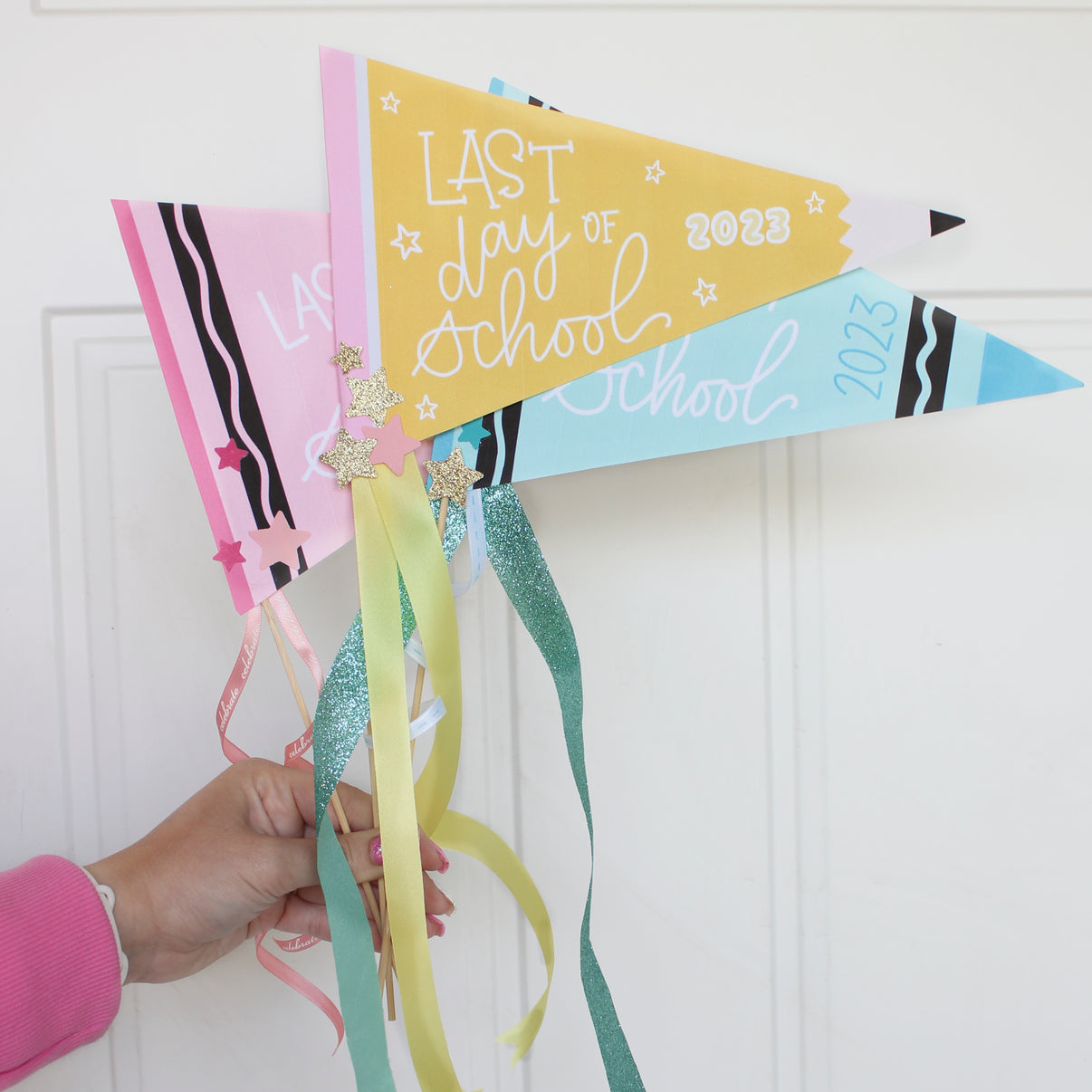 Last Day of School Pennant Flag Craft – Sara Hynes Designs